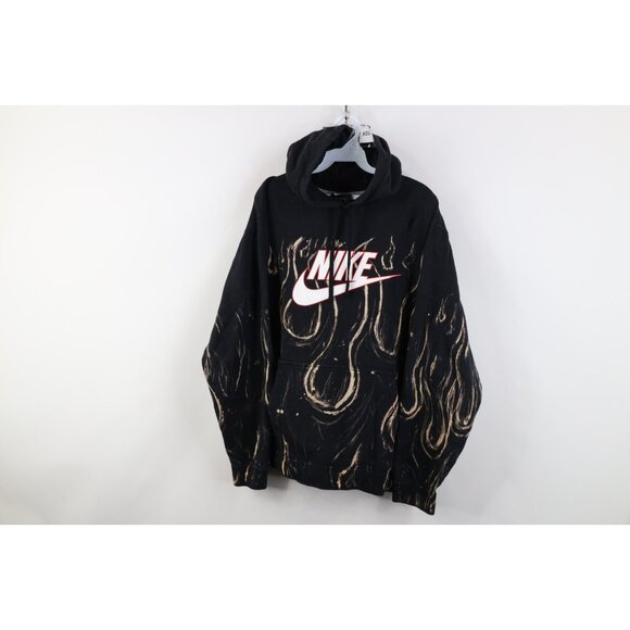 Nike | Shirts | Vintage Y2k Nike Mens Size Xl Custom Fire Flames Travis ...